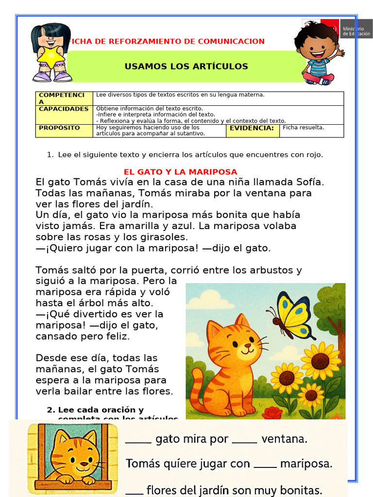 s4 Ref 3 Com Usamos Los Articulos Maestras de Primaria Del Peru | PDF
