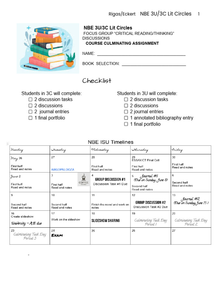 NBE 3U/3C Critical Reading Guide | PDF | Cognition | Human Communication