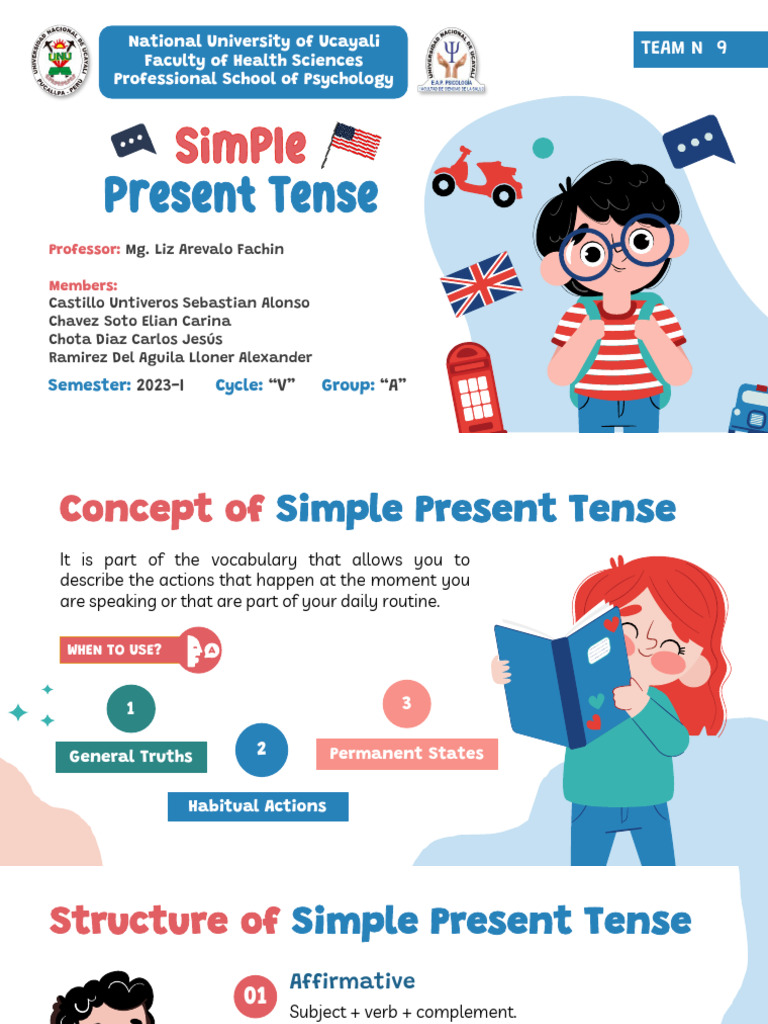 Group 9 - Simple Present Tense - Routines and The Time | PDF