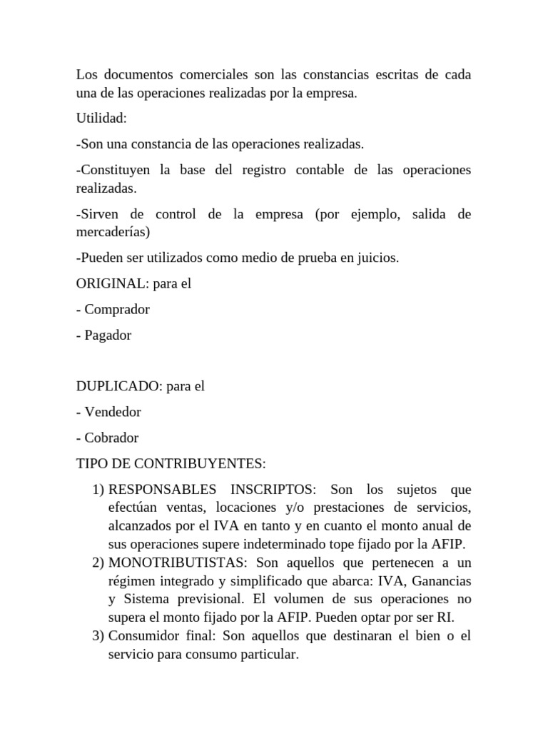 Resumen Sic | PDF | Cheque | Factura