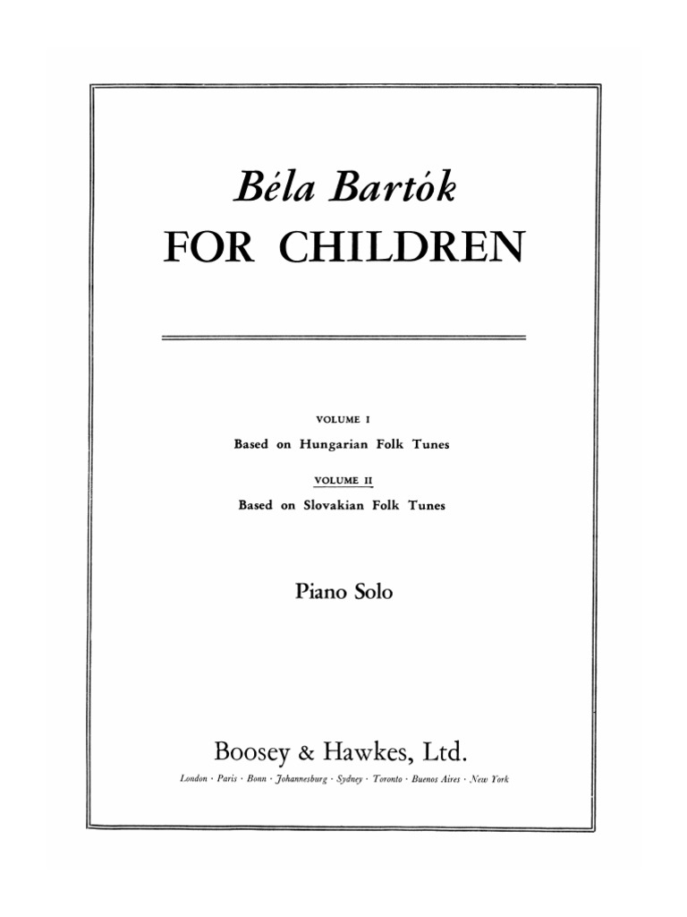 BARTOK - For Children 2 | PDF