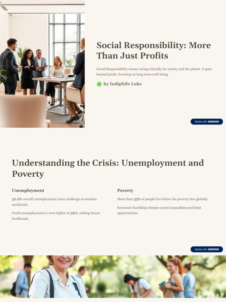 Social Responsibility More Than Just Profits | PDF | Sustainability ...