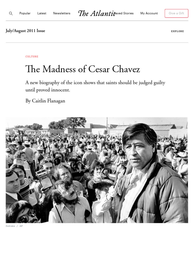 Reevaluating Cesar Chavez's Legacy | PDF | United Farm Workers