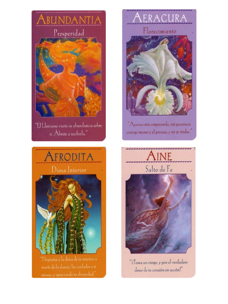 12 A - Oráculo de Las Diosas - Doreen Virtue (Mazo) | PDF