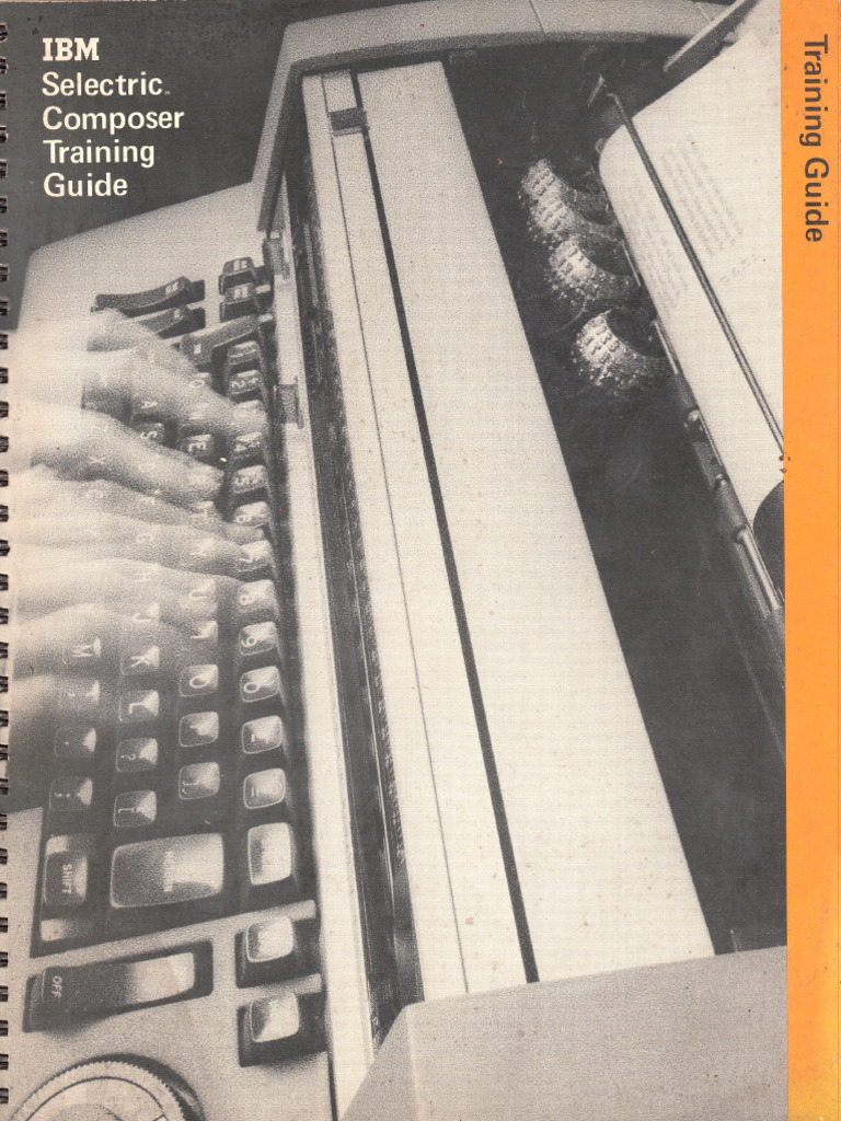 IBM Selectric Composer Training Guide | PDF