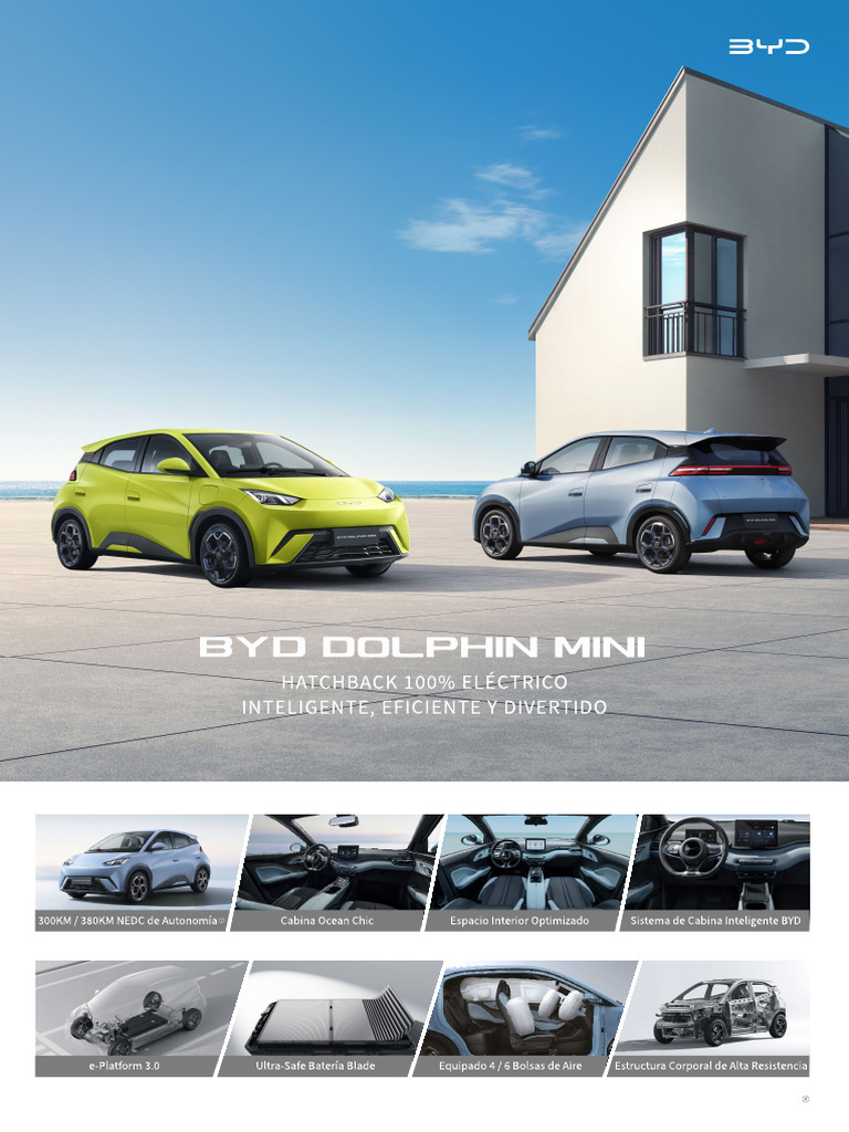 BYD DOLPHIN MINI flyer-ES-MX-20250530 | PDF | Airbag | Tecnología de ...