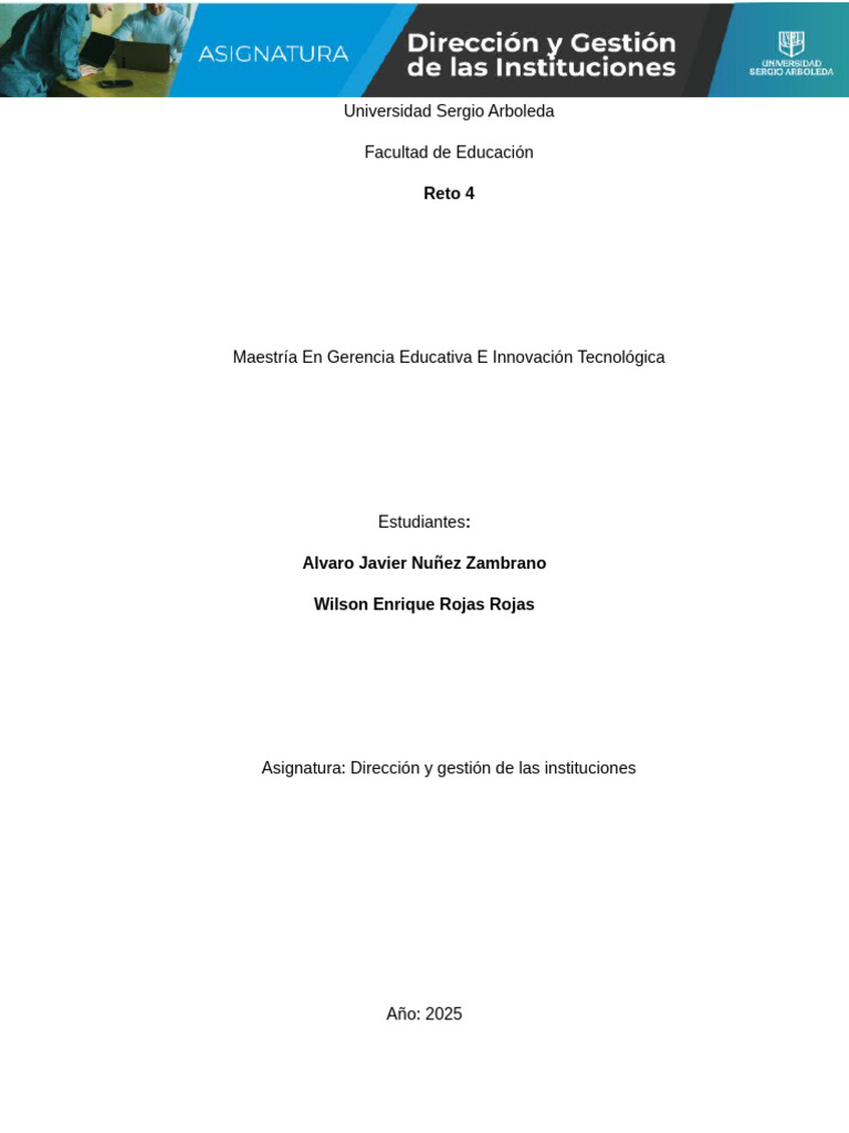 Trabajo Final - Dreccion y Gestion | PDF | Plan de estudios | Enseñando