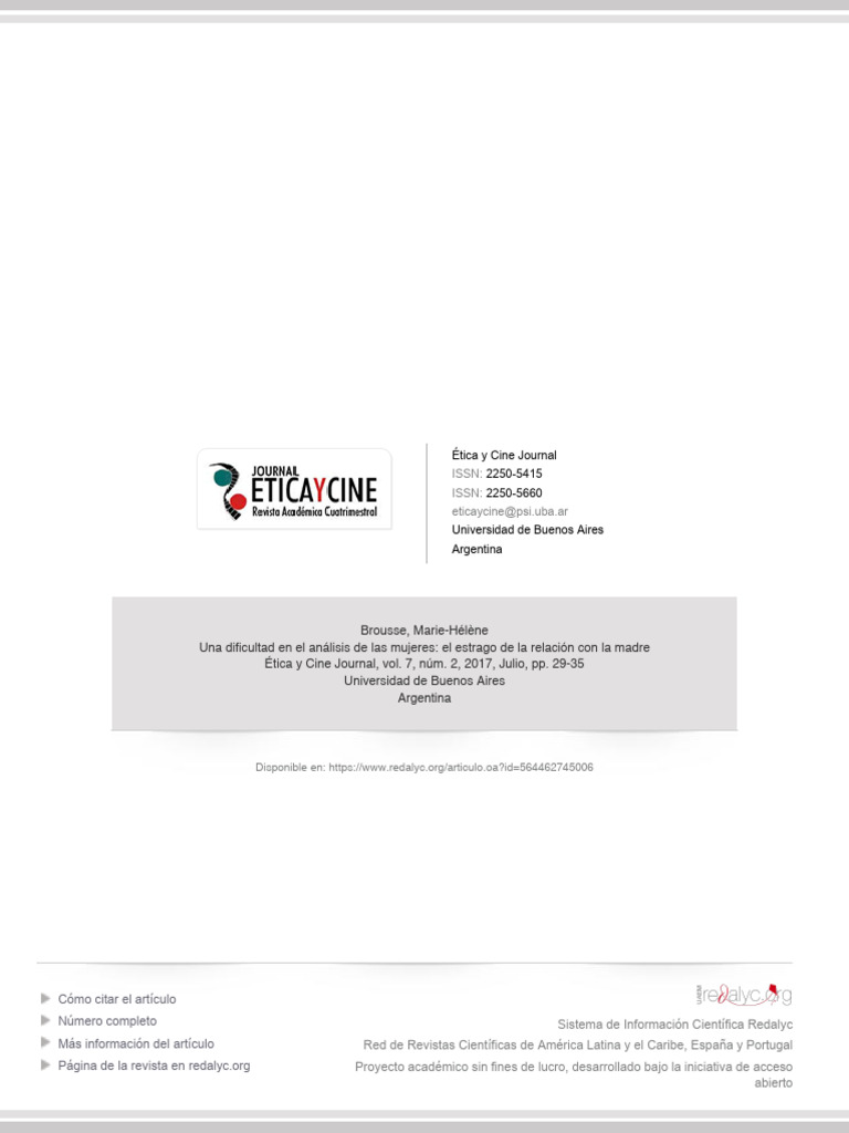 Estrago Materno Marie Helene Brousse | PDF | Jacques Lacan | Complejo ...