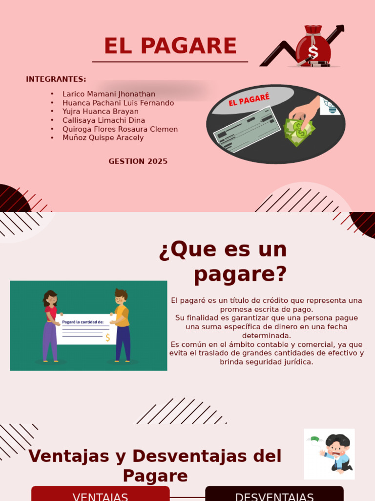 Todo sobre el Pagaré: Definición y Tipos | PDF | Pagos | Dinero