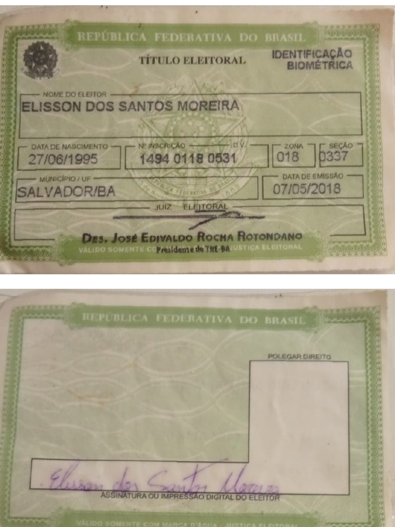 Título de Eleitor | PDF