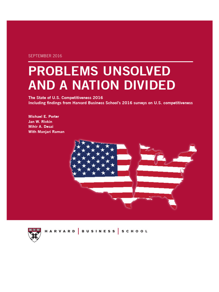 Competitivenes & A Nation Divided Https - WWW - Hbs.edu - Competitiveness - Documents - Problems ...