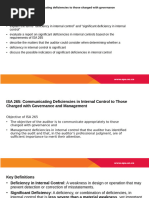 ISA 260: Communication with Governance | PDF | Audit | Governance