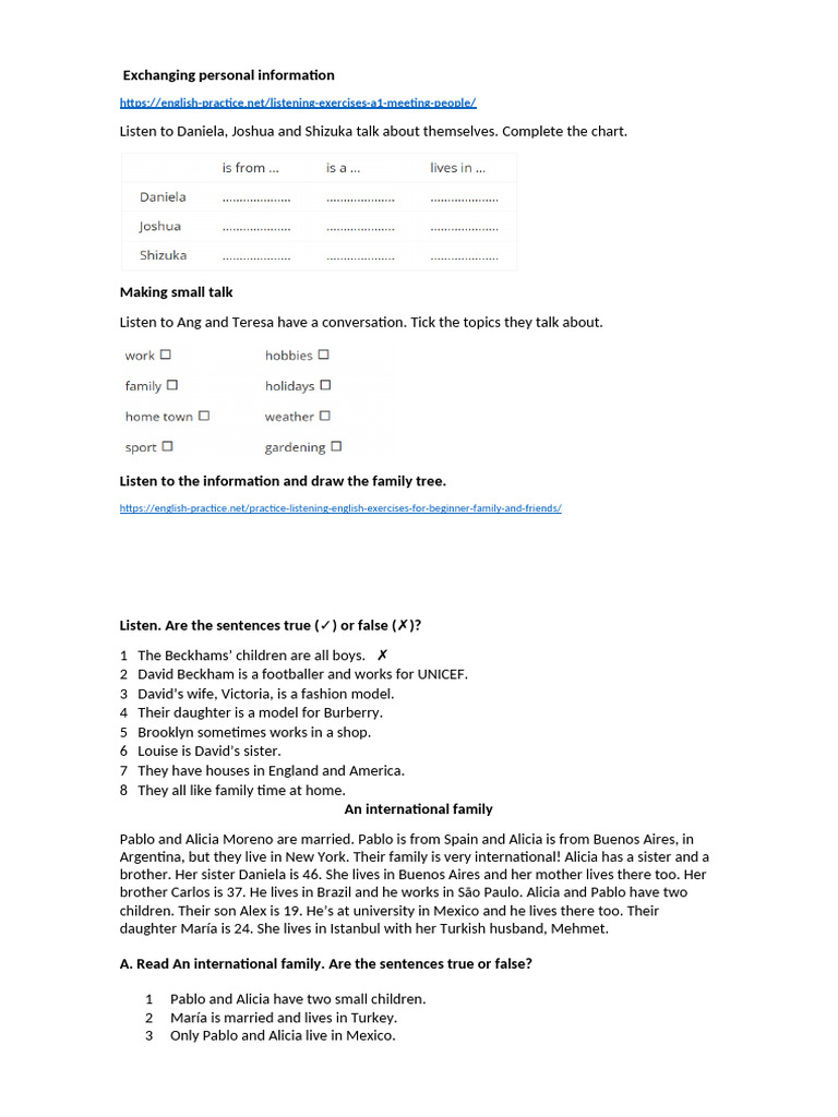Exchanging Personal Information | PDF