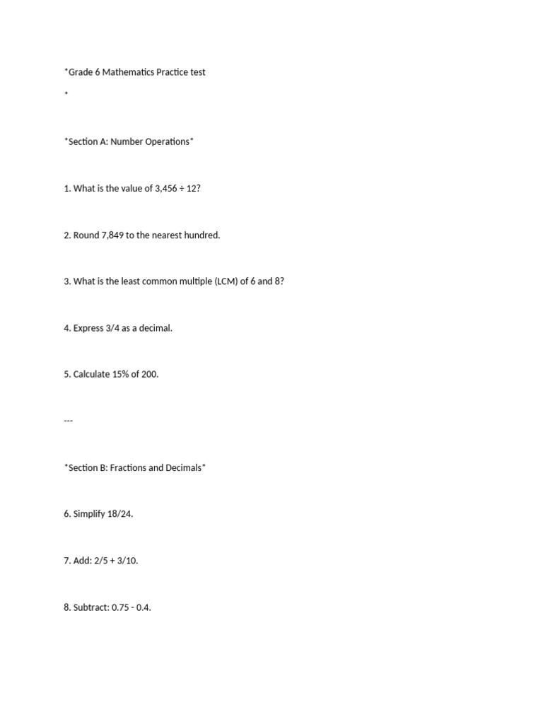 Elli Grade 6 Mathema-WPS Office | PDF