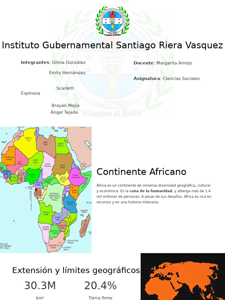 Datos Clave sobre el Continente Africano | PDF | África | República ...