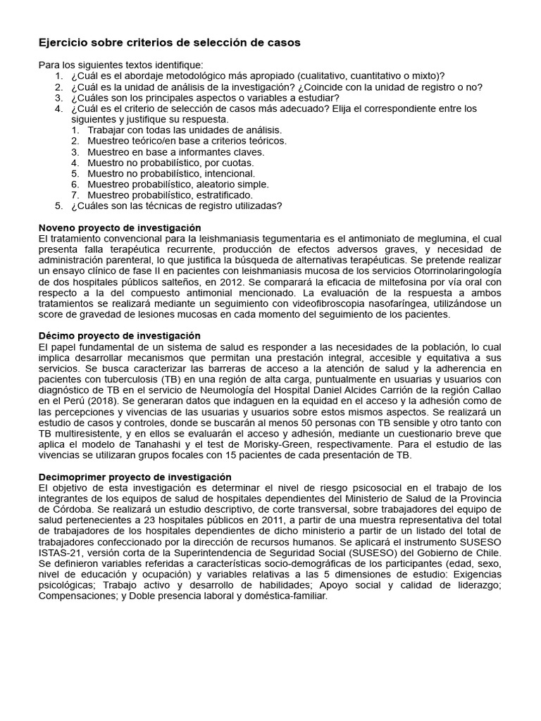 Ejercicios U5.3, Con Respuestas | PDF | Muestreo (Estadísticas) | Ensayo clínico