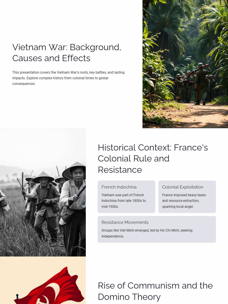 Vietnam War Background Causes and Effects | PDF | Vietnam War | Vietnam