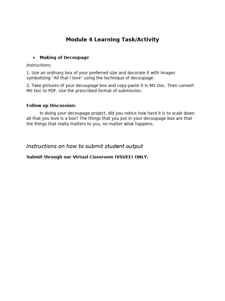 Module 4 Learning Task | PDF