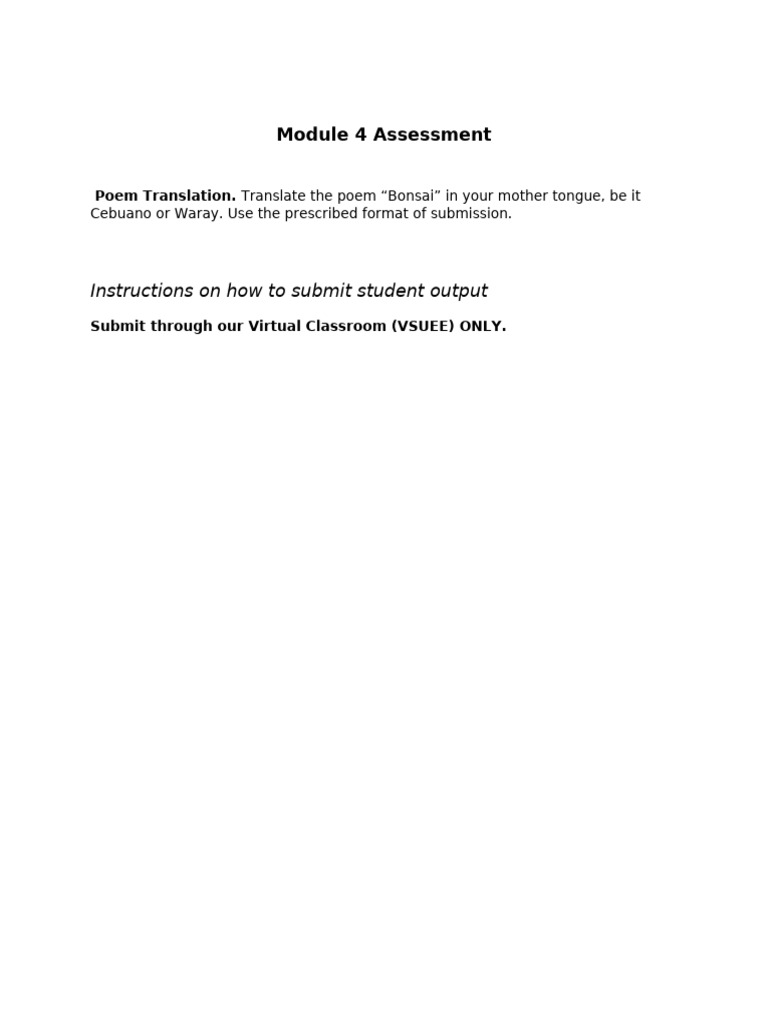 Module 4 Assessment | PDF