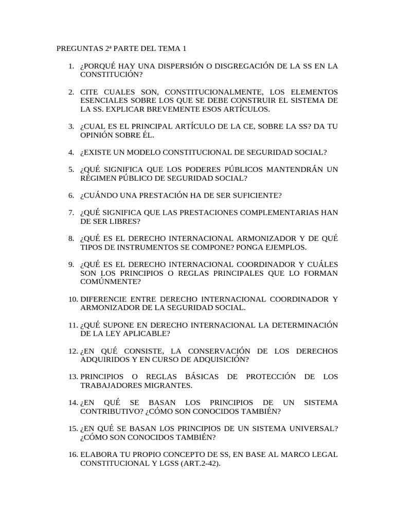 Preguntas T1 2 Parte | PDF