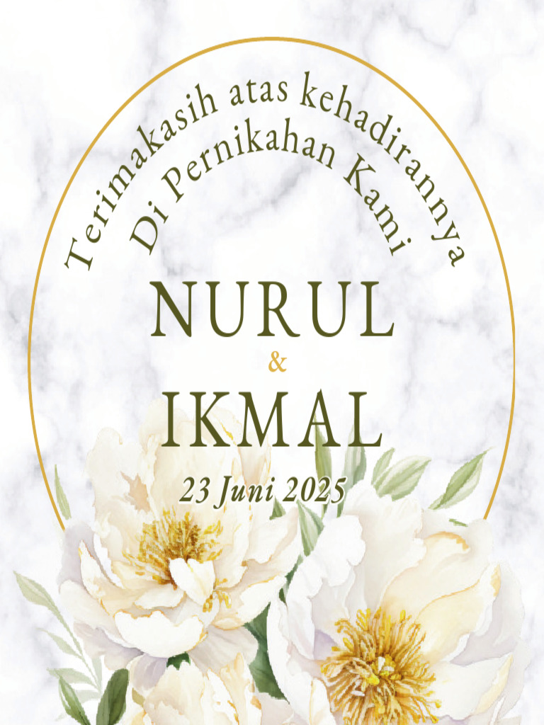 Happy Wedding Nurul & Ikmal - 20250524 | PDF
