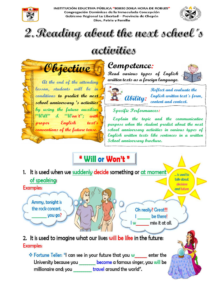 2WS - uda3.WILL - Zoina Anniversary.3ºH.S. | PDF | Linguistics