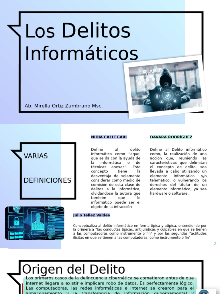 Delitos Informáticos: Definición y Evolución | PDF | Cibercrimen ...