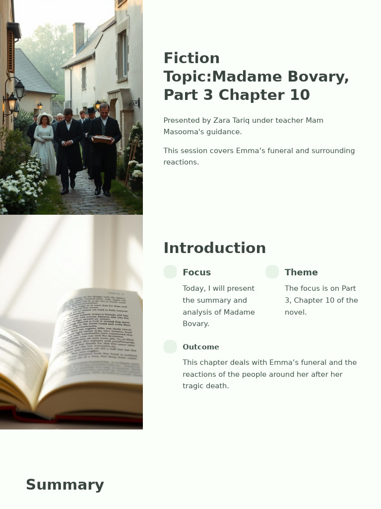 Madame Bovary Part 3 Chapter 10 | PDF
