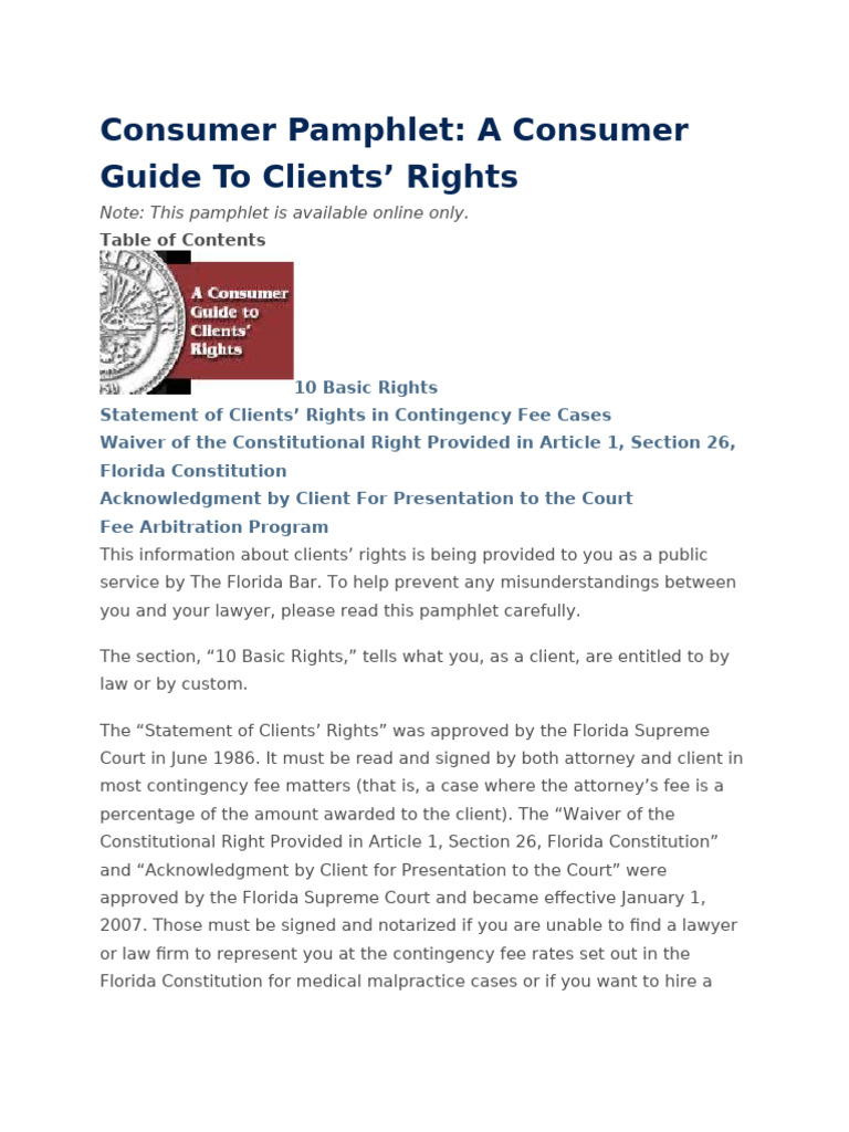 Consume Pamphlets and Glossary | PDF | Costs In English Law | Lawyer