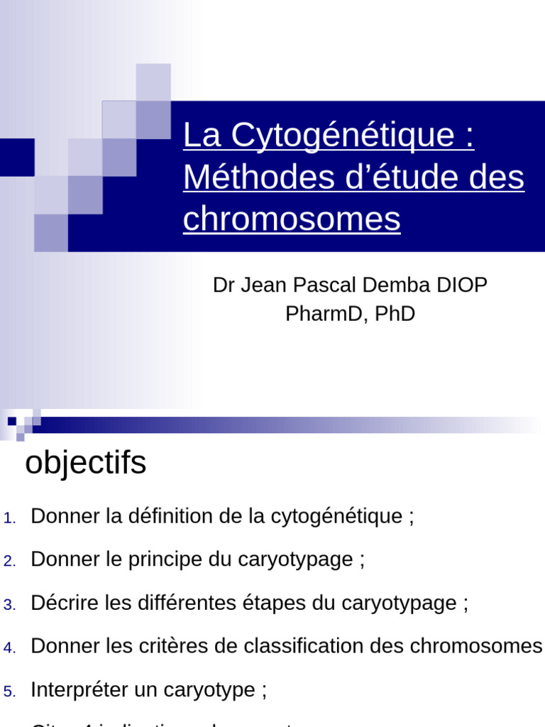 Méthodes d'Étude Des Chromosomes | PDF | Chromosome | Cytogénétique