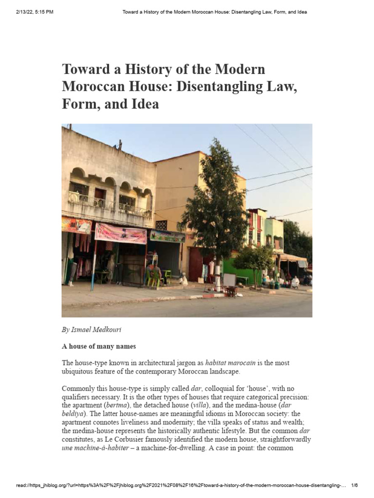Toward A History of The Modern Moroccan | PDF | Morocco | Berbers