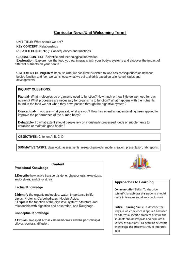 Curricular News Science Y9 T1 | PDF | Biology | Biophysics
