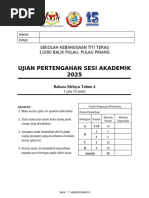Uasa BM THN 4 Set 1 20242025 by Cikgu Gorgeous | PDF