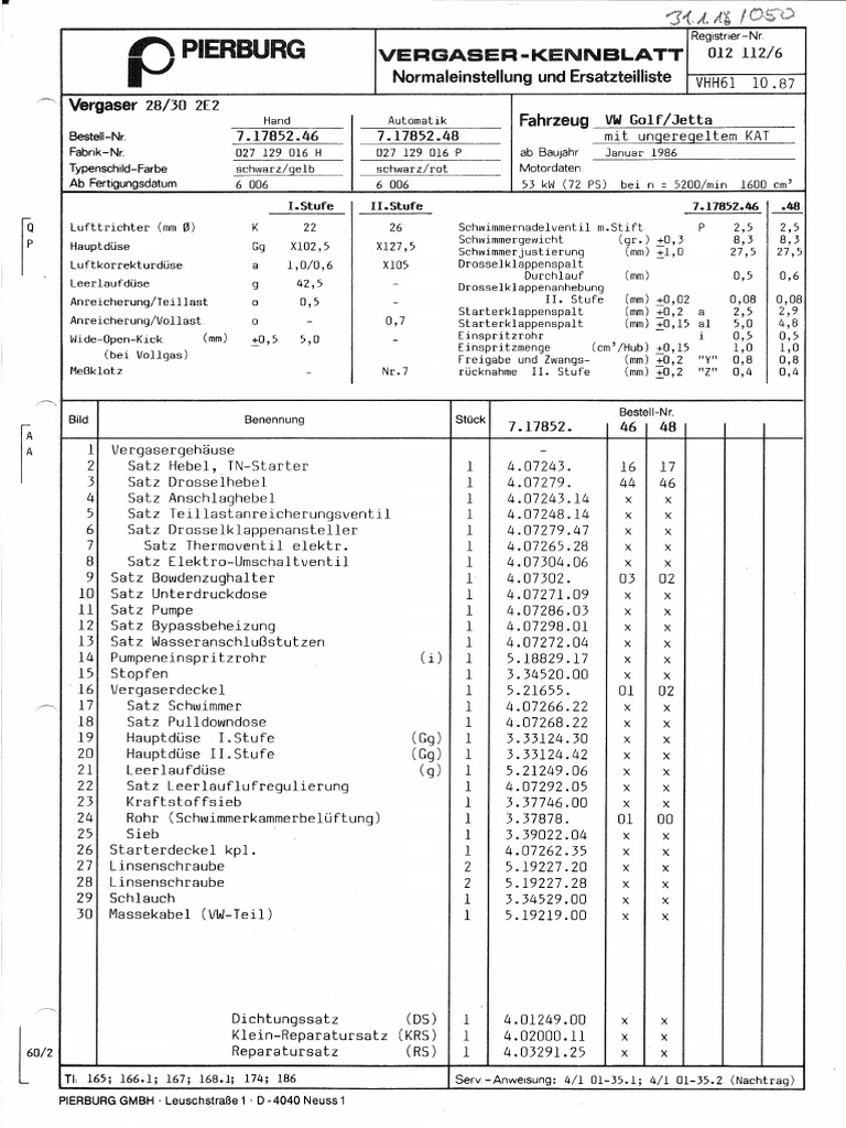 Pierburg Carburetor | PDF
