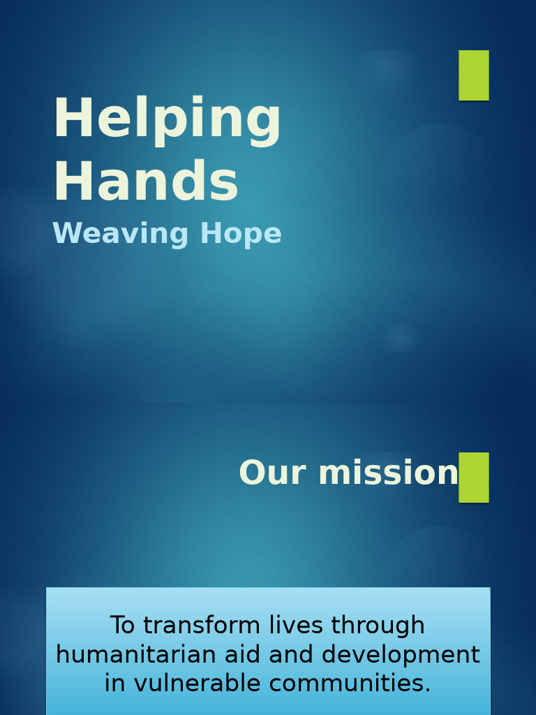 HELPING HANDS New Power Point | PDF