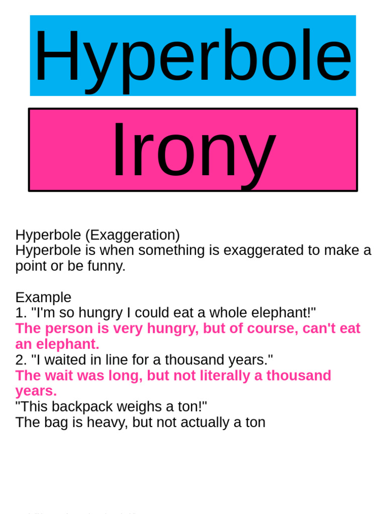 Hyperbole | PDF