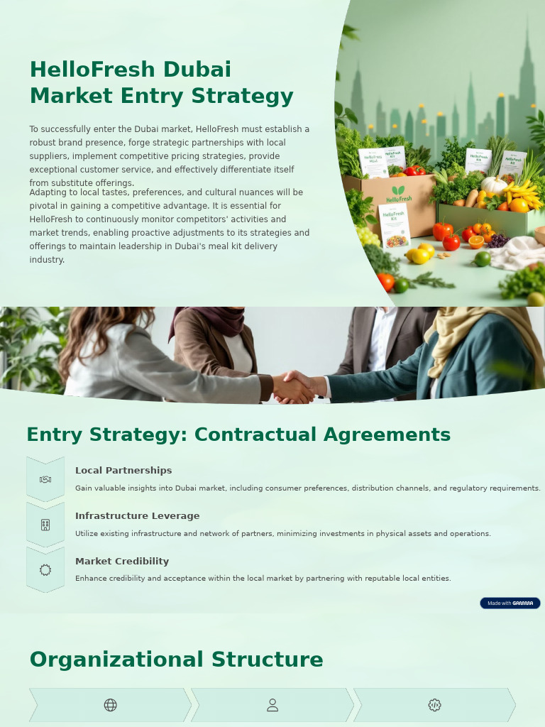 HelloFresh Dubai Market Entry Strategy | PDF | Marketing | Brand