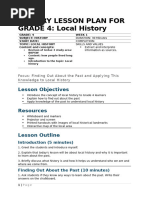 Grade 4 Local History Project Guide | PDF | Information | Learning
