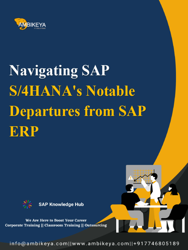Navigating SAP S4HANA's Notable Departures From SAP ERP | PDF | International Financial ...