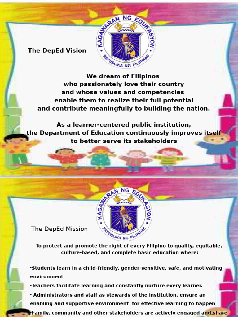 DepEd Vision | PDF