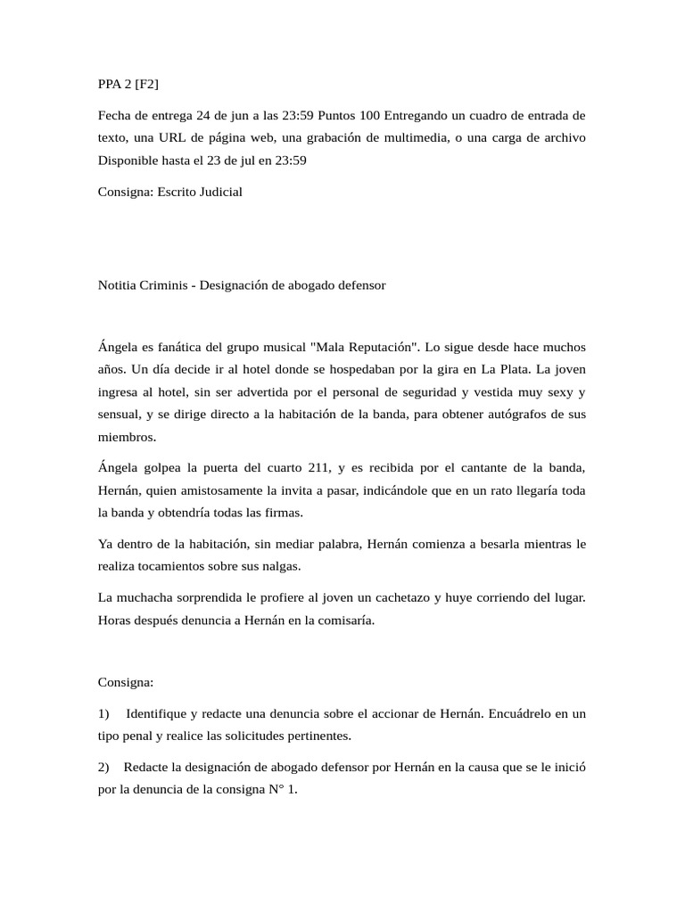 PPA 2 - Consigna | PDF
