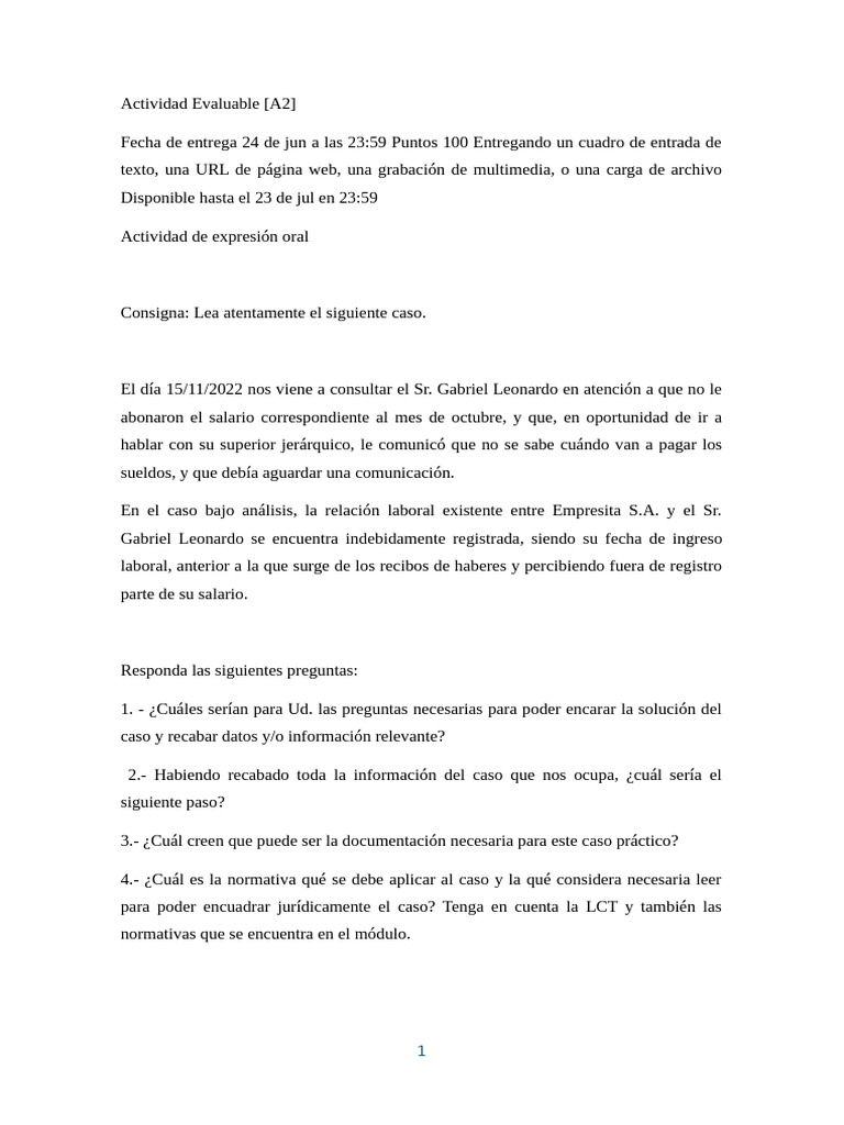 Actividad Evaluable 2 | PDF