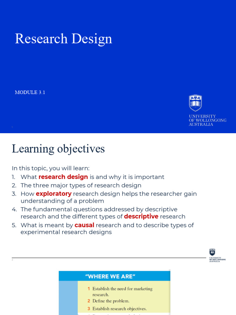 Understanding Research Design Types | PDF | Experiment | Marketing Research