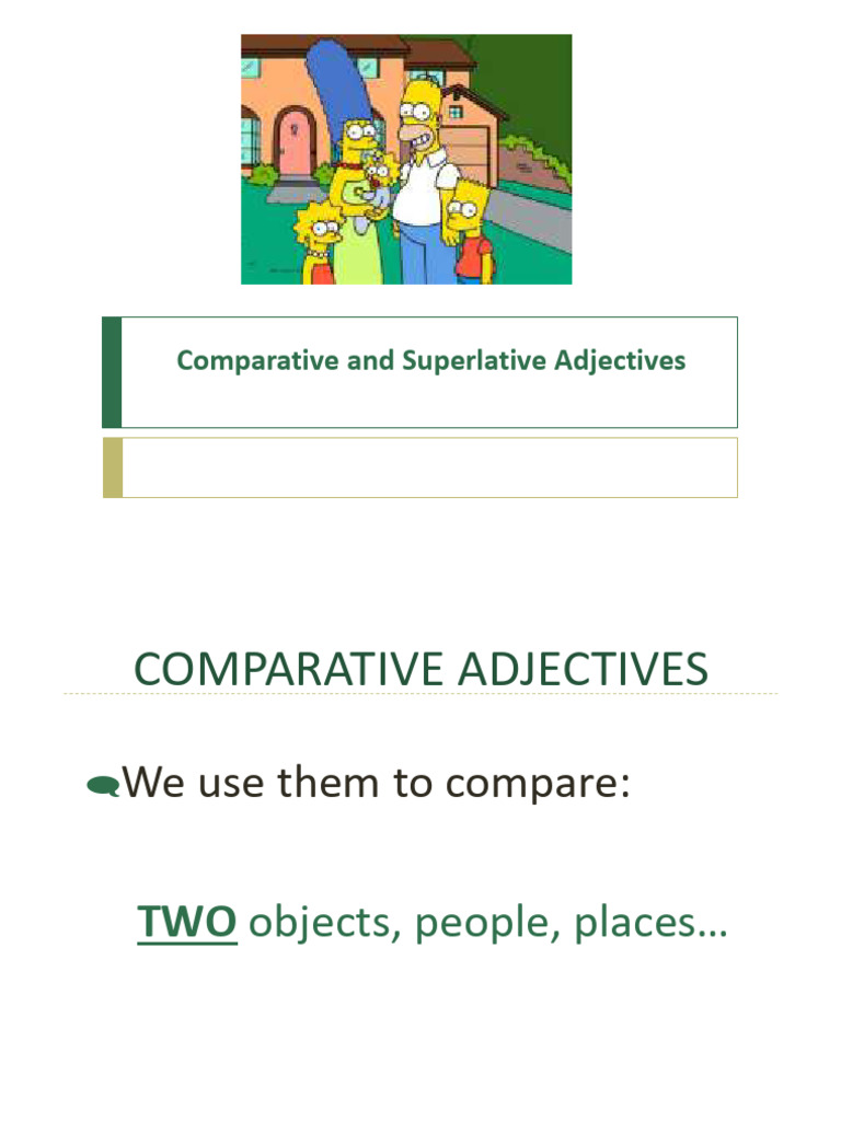 Comparative and Superlative Adjectives Guide | PDF | Adjective ...