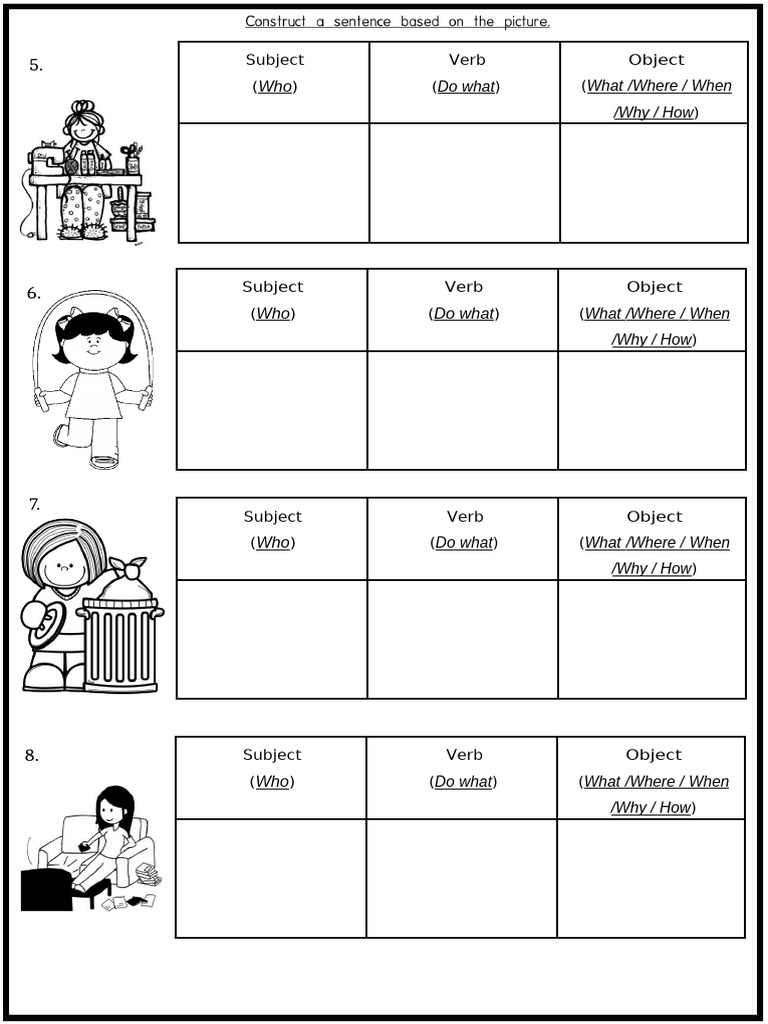 Subject-Verb-Object Structure Guide | PDF