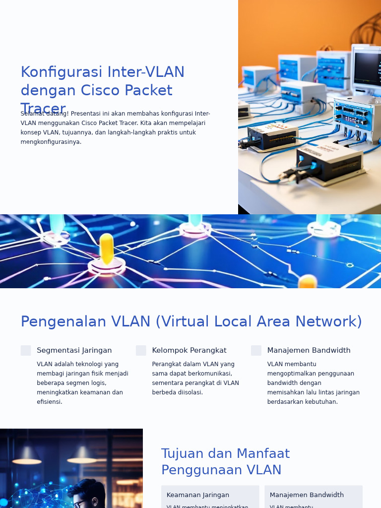 Konfigurasi Inter VLAN Dengan Cisco Packet Tracer | PDF