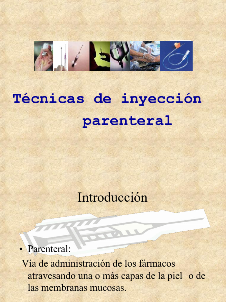 Inyectables | PDF | Inyección (medicina) | Terapia intravenosa