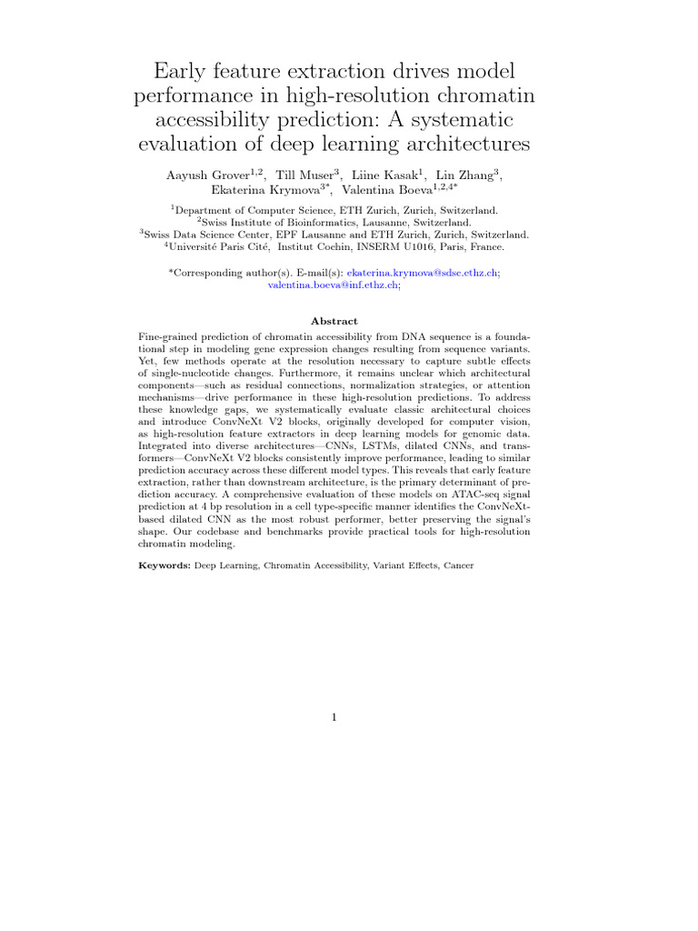 High-Resolution Chromatin Accessibility Prediction | PDF | Deep ...