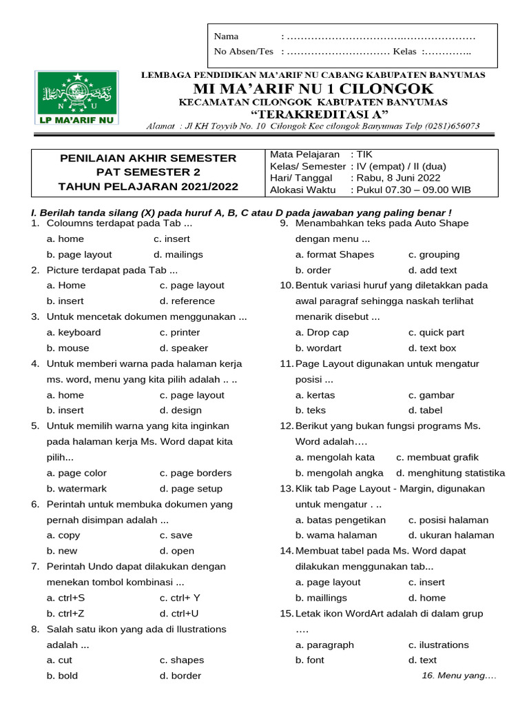 4.tik Pat - TP 2021 - 2022 | PDF