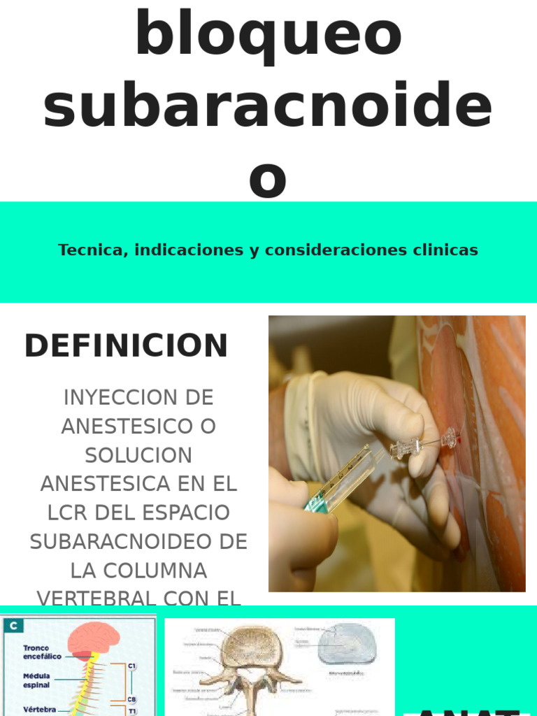 Anestesia Raquidea Casi Final | PDF | Enfermedades y trastornos ...